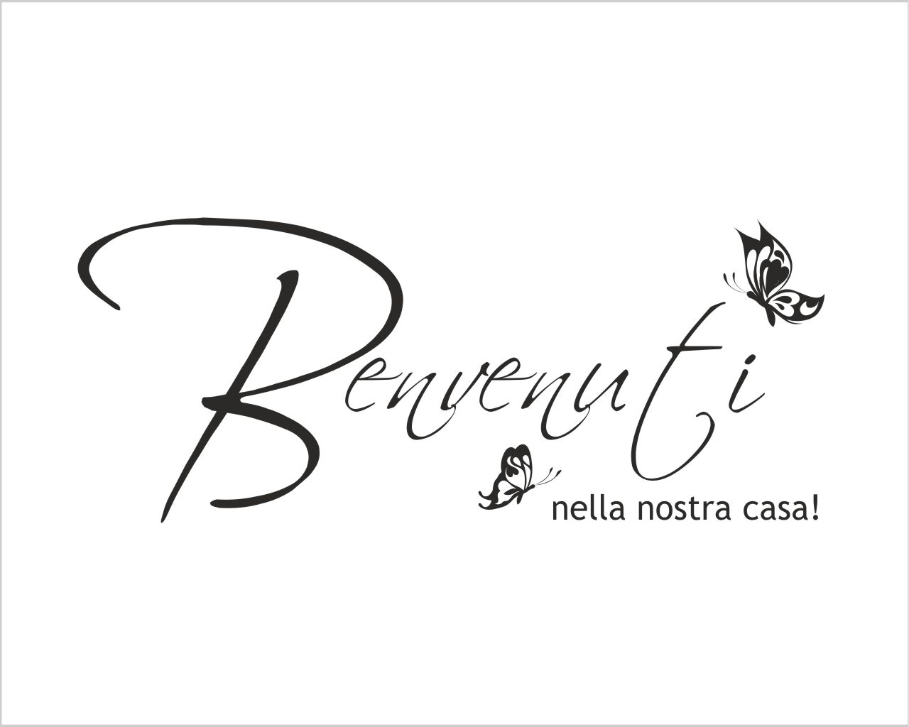 Adesivo da parete “BENVENUTI NELLA NOSTRA CASA” – Adesivo murale ...